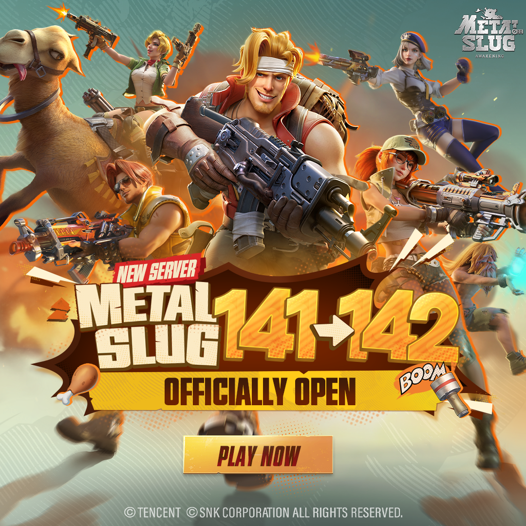 HOT! Official opening of Server 141 and 142! Ready for the new version 1.2! | Metal Slug ...